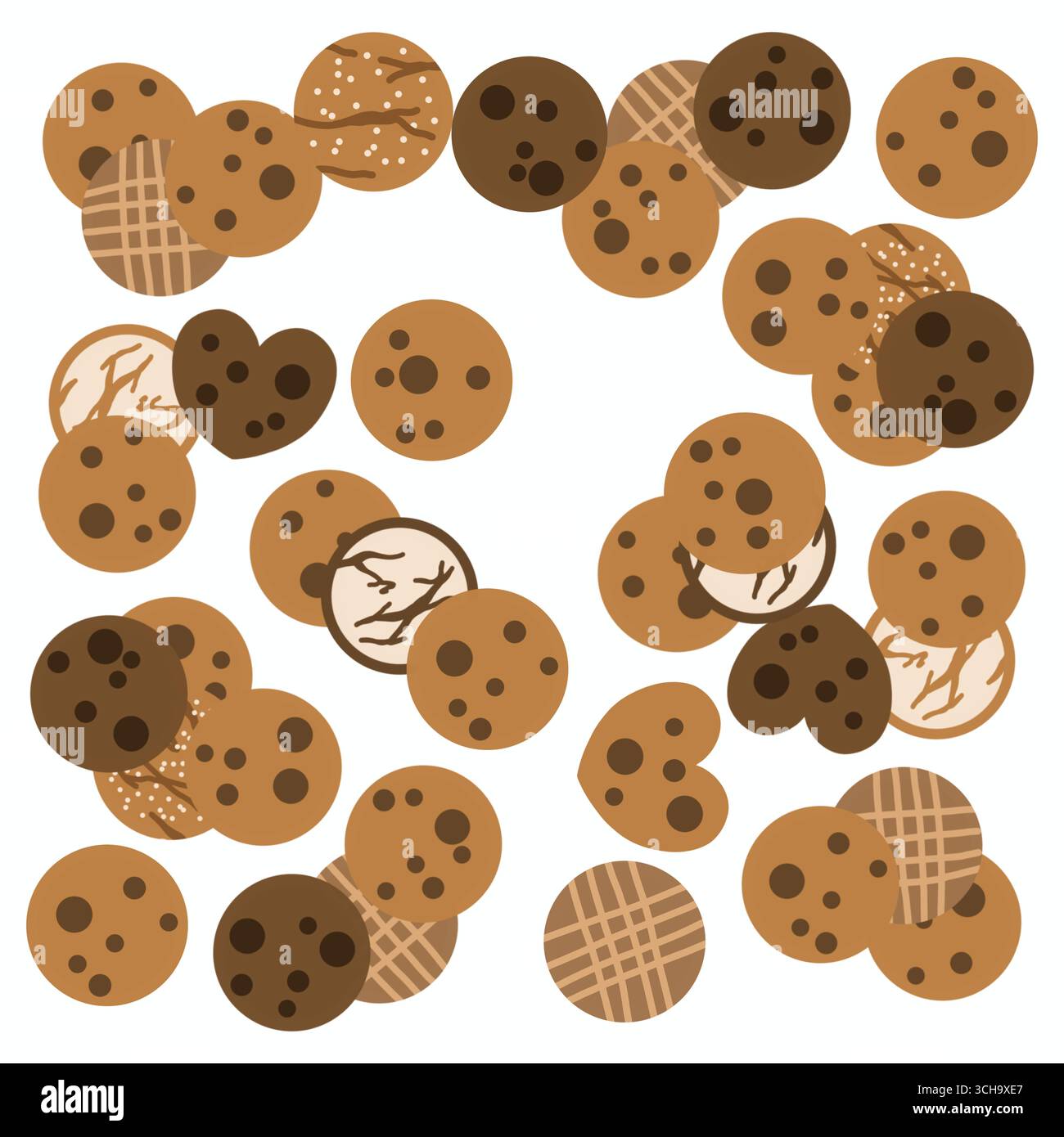 Illustration collection sweet biscuits Cut Out Stock Images & Pictures ...