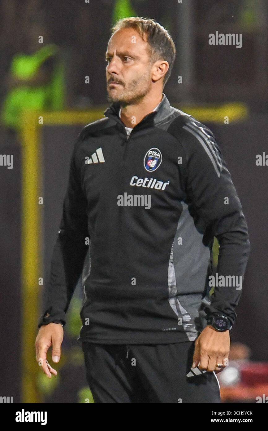 Head Coach Alberto Gilardino (Pisa) during Pisa SC vs AS Roma, Italian ...