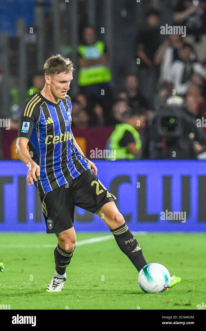 Michel Aebischer (Pisa) during Pisa SC vs AS Roma, Italian soccer Serie ...