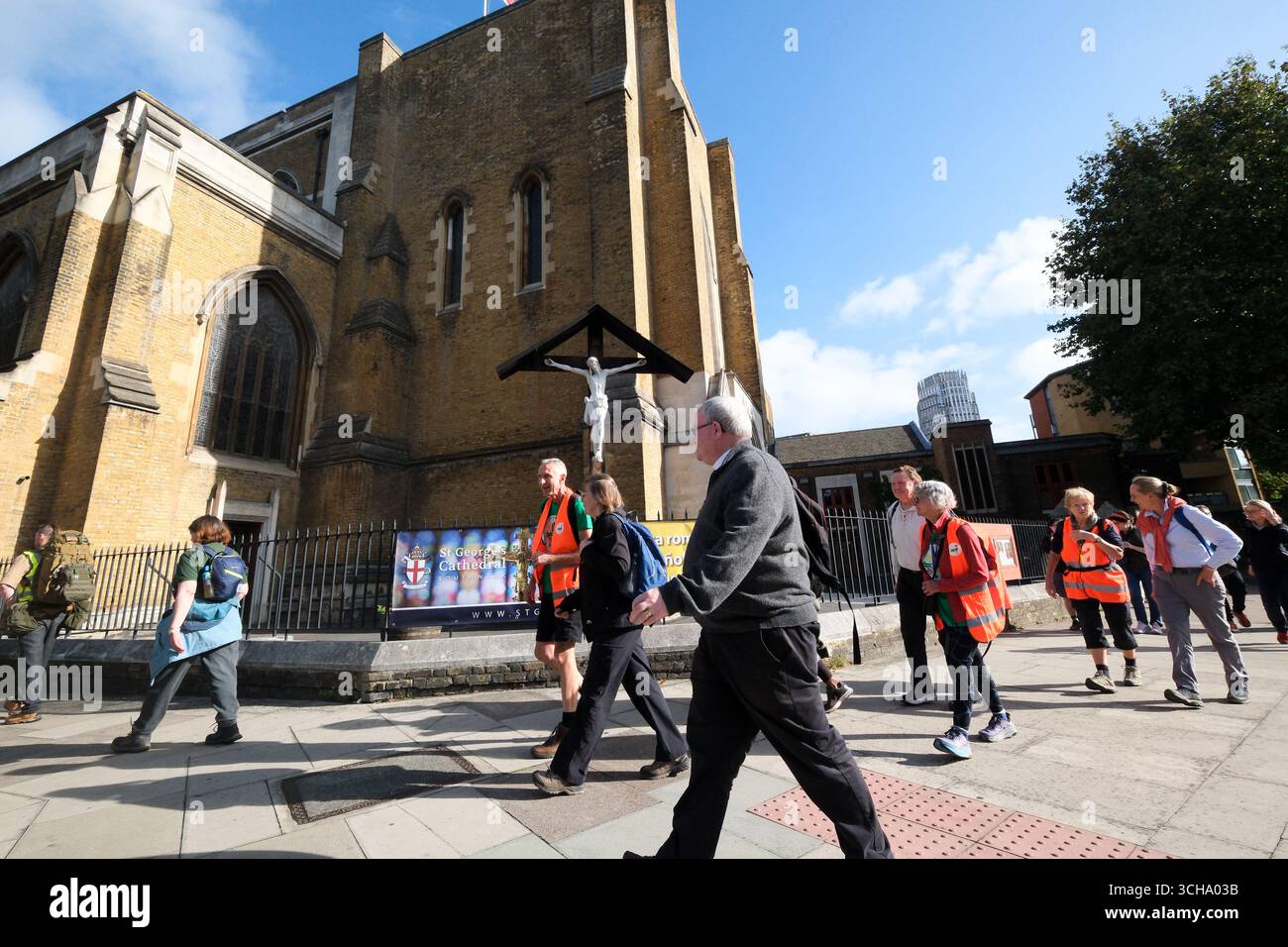 London, UK. 1st Sep 2025. Pilgrims at St George’s Cathedral, Southwark ...