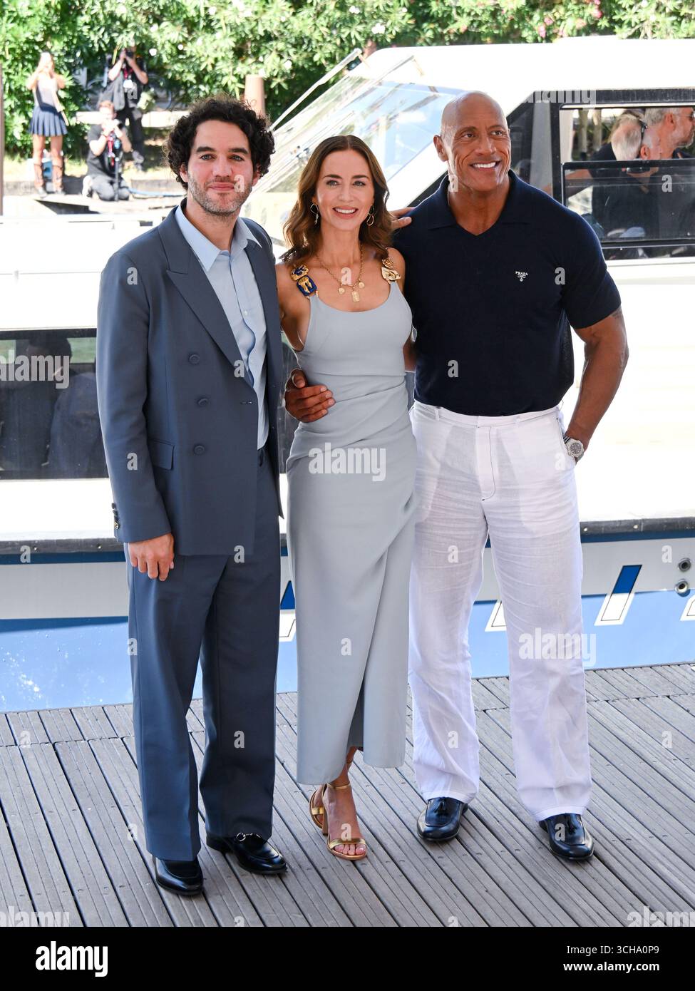 Venice, Italy. 01st Sep, 2025. Arrivals at the Casino Pier - Pictured ...