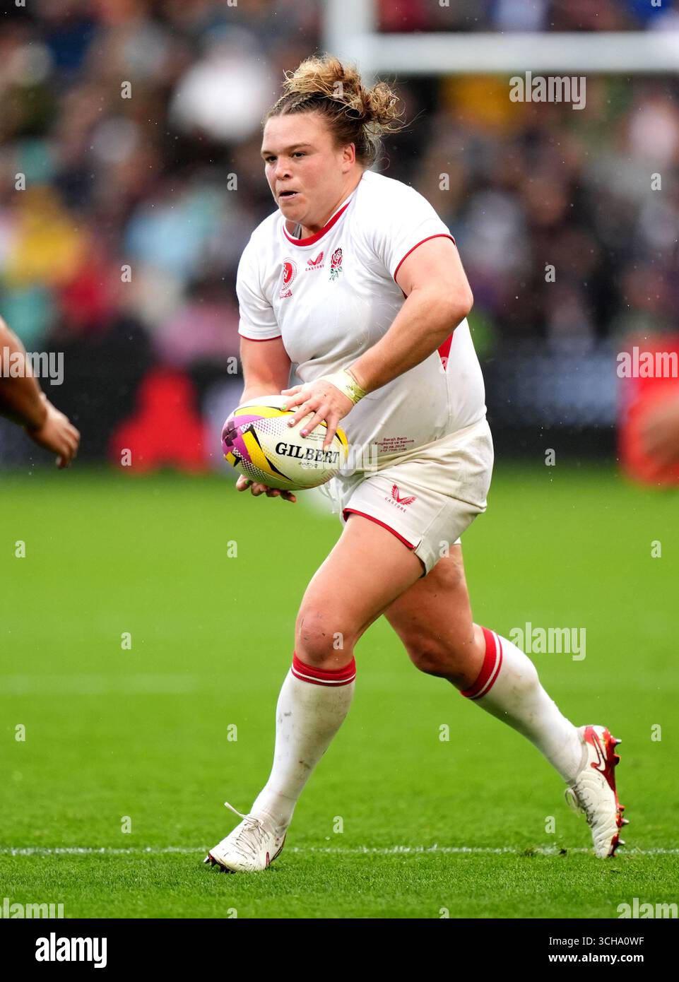 England's Sarah Bern during the Women's Rugby World Cup 2025 Pool A ...