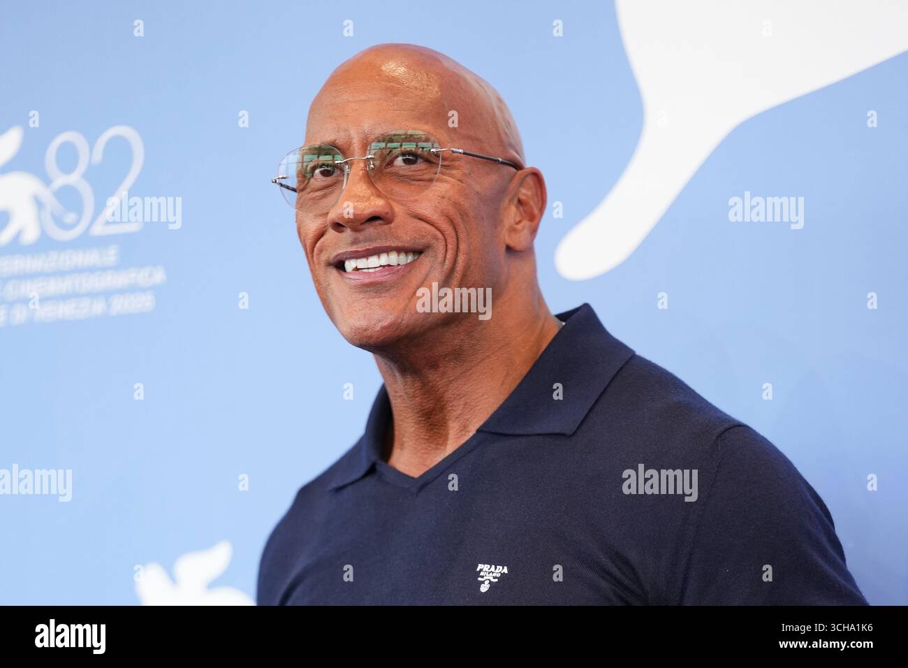 Dwayne Johnson poses for photographers at the photo call for the film ...