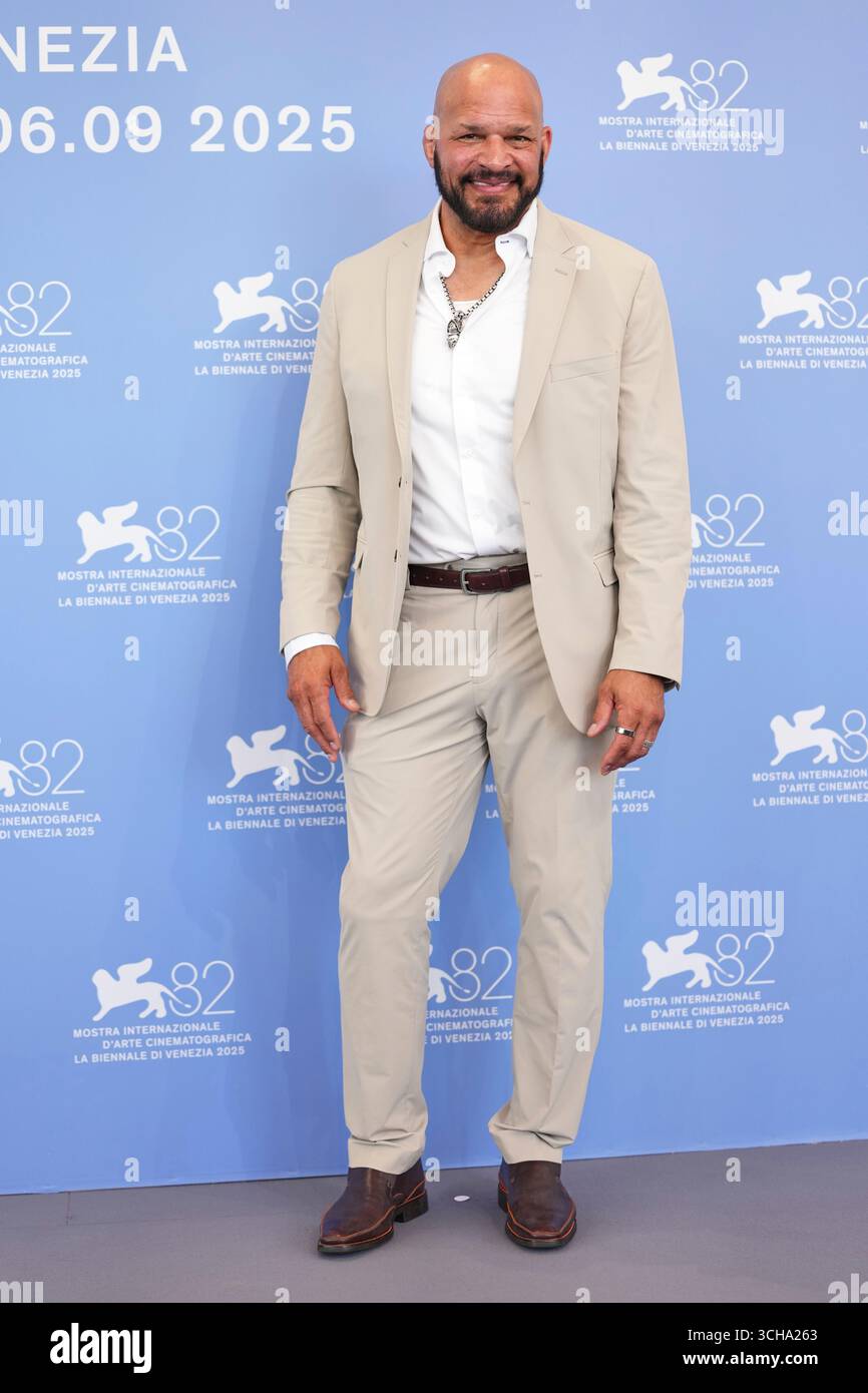 Mark Kerr poses for photographers at the photo call for the film 'The ...