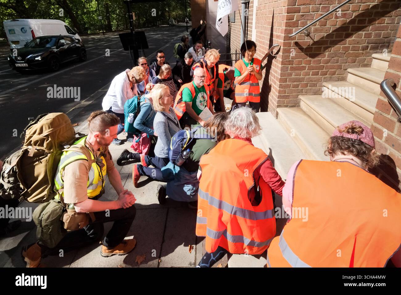 Tyburn Convent, London, UK. 1st Sep 2025. Pilgrims start at St George’s ...