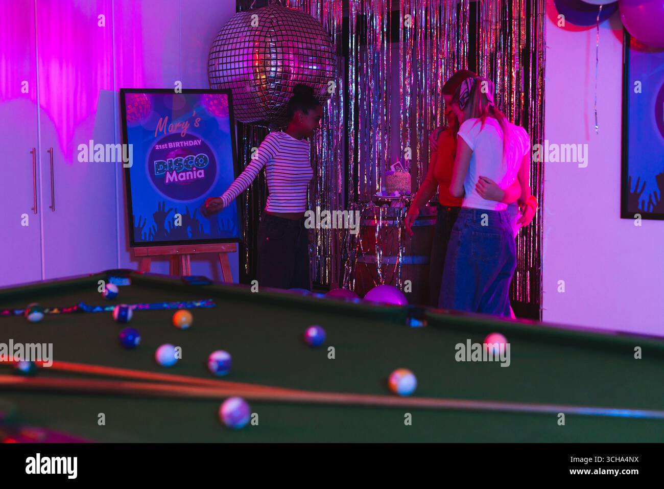 School disco decorations hi-res stock photography and images - Alamy