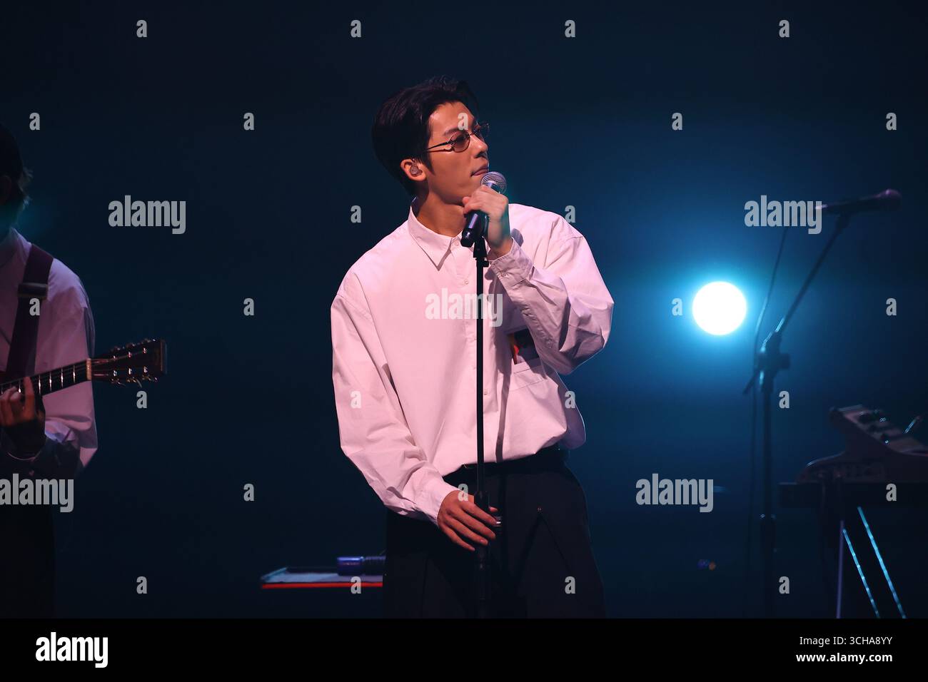 TAIPEI, CHINA - AUGUST 31, 2025 - Taiwanese singer Greg Hsu performs at ...