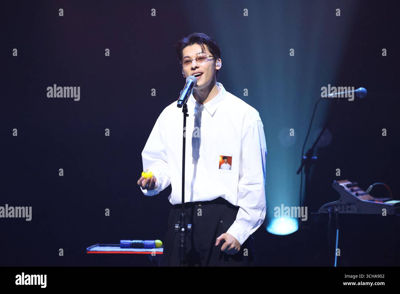 TAIPEI, CHINA - AUGUST 31, 2025 - Taiwanese singer Greg Hsu performs at ...