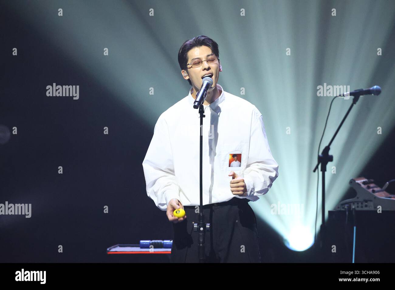 TAIPEI, CHINA - AUGUST 31, 2025 - Taiwanese singer Greg Hsu performs at ...
