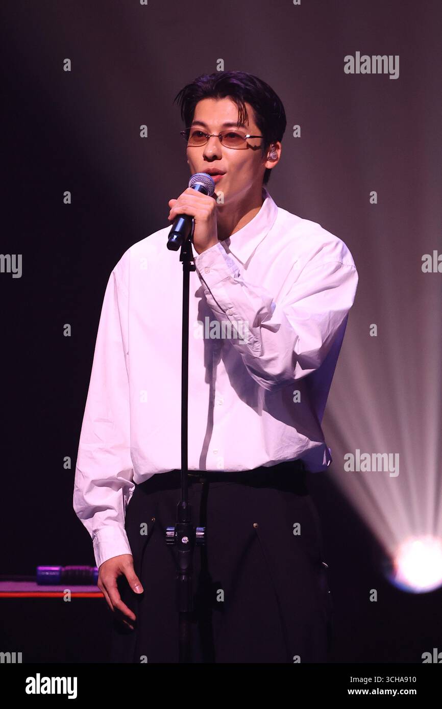 TAIPEI, CHINA - AUGUST 31, 2025 - Taiwanese singer Greg Hsu performs at ...