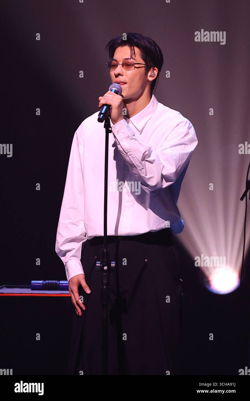 TAIPEI, CHINA - AUGUST 31, 2025 - Taiwanese singer Greg Hsu performs at ...