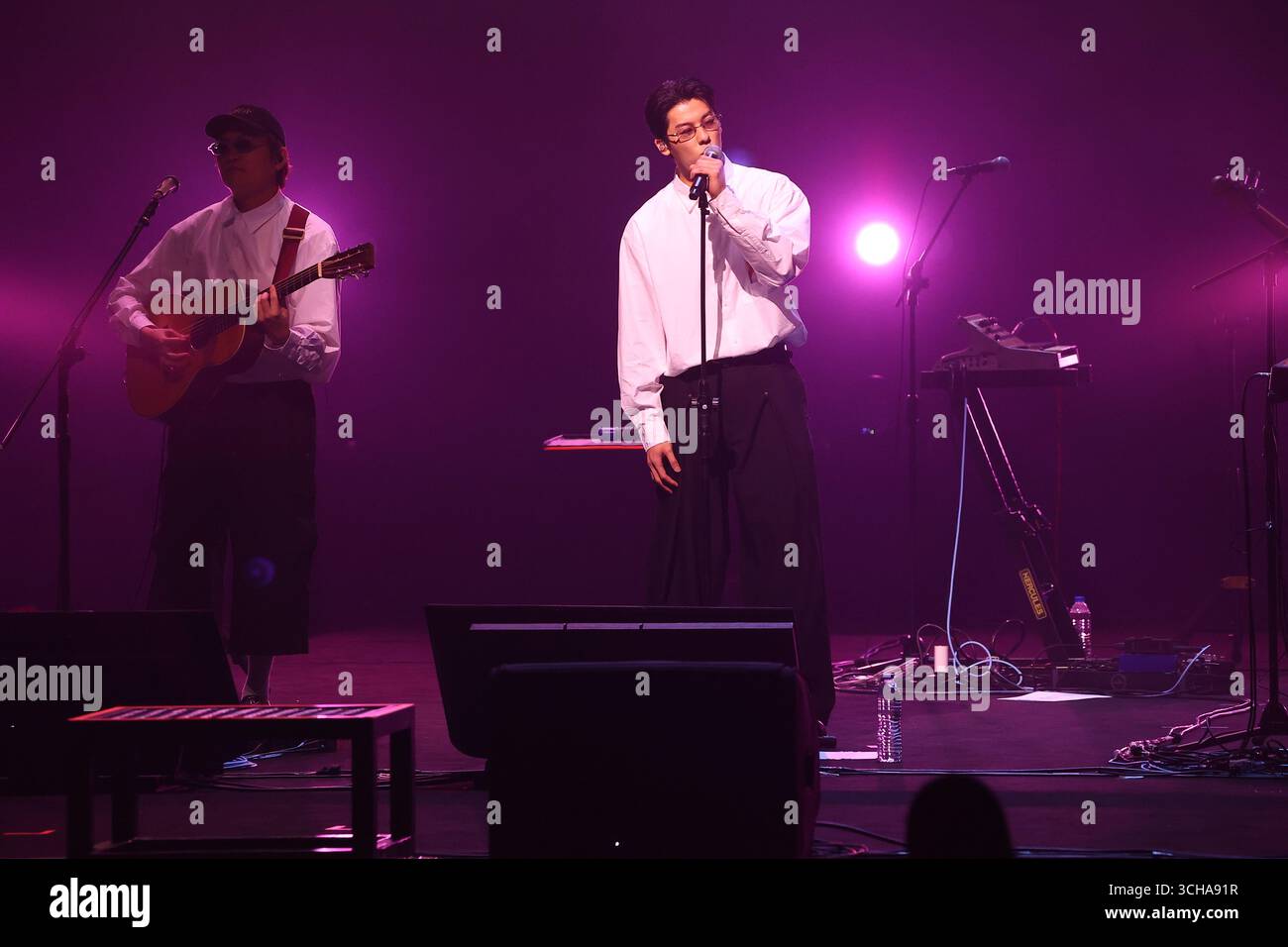 TAIPEI, CHINA - AUGUST 31, 2025 - Taiwanese singer Greg Hsu performs at ...