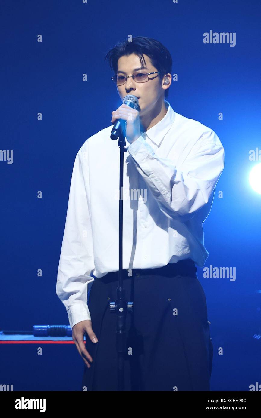 TAIPEI, CHINA - AUGUST 31, 2025 - Taiwanese singer Greg Hsu performs at ...
