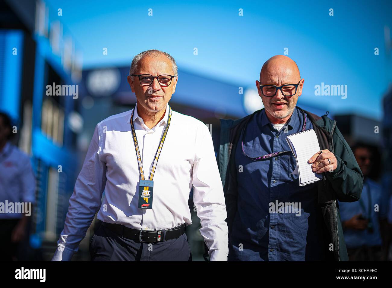 Stefano Domenicali, F1 president and CEO of Formula 1 Group, during the ...