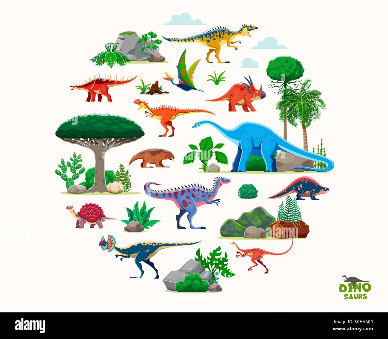 Monolophosaurus dinosaur Stock Vector Images - Alamy
