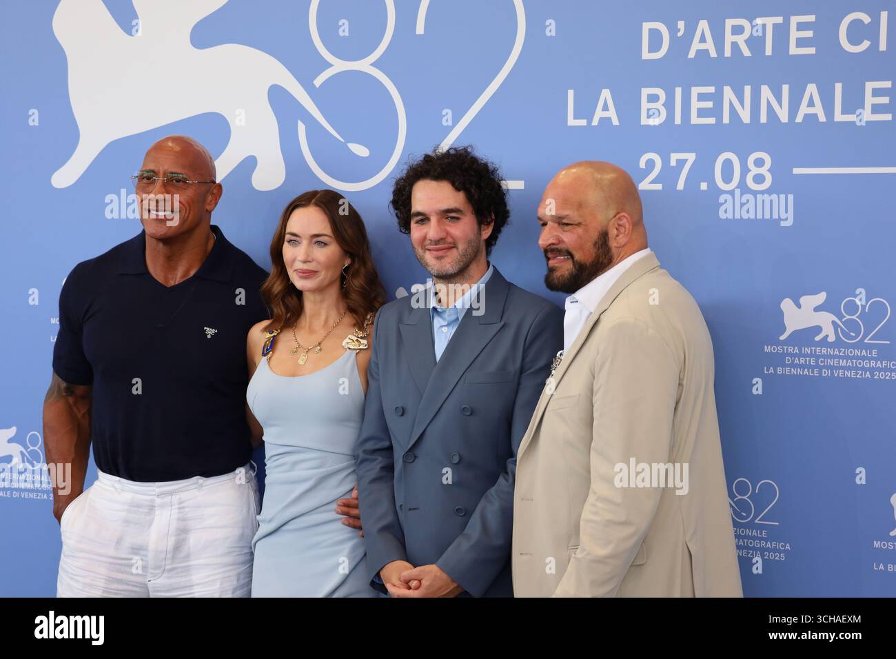 Venice, Italy, 1st September, 2025. Dwayne Johnson, Emily Blunt, Benny ...