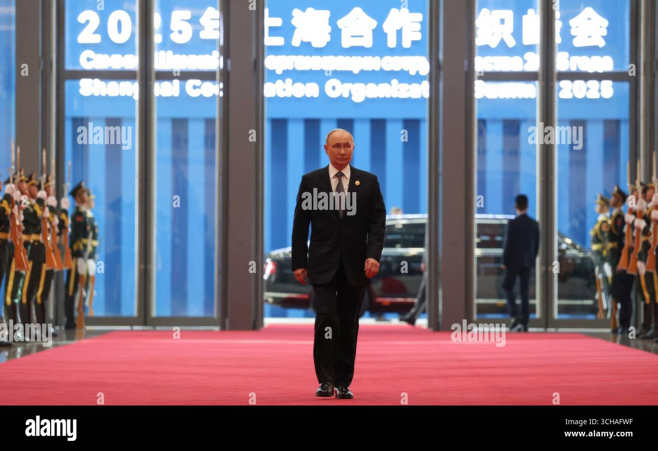 Tianjin, China. 01 September, 2025. Russian President Vladimir Putin ...