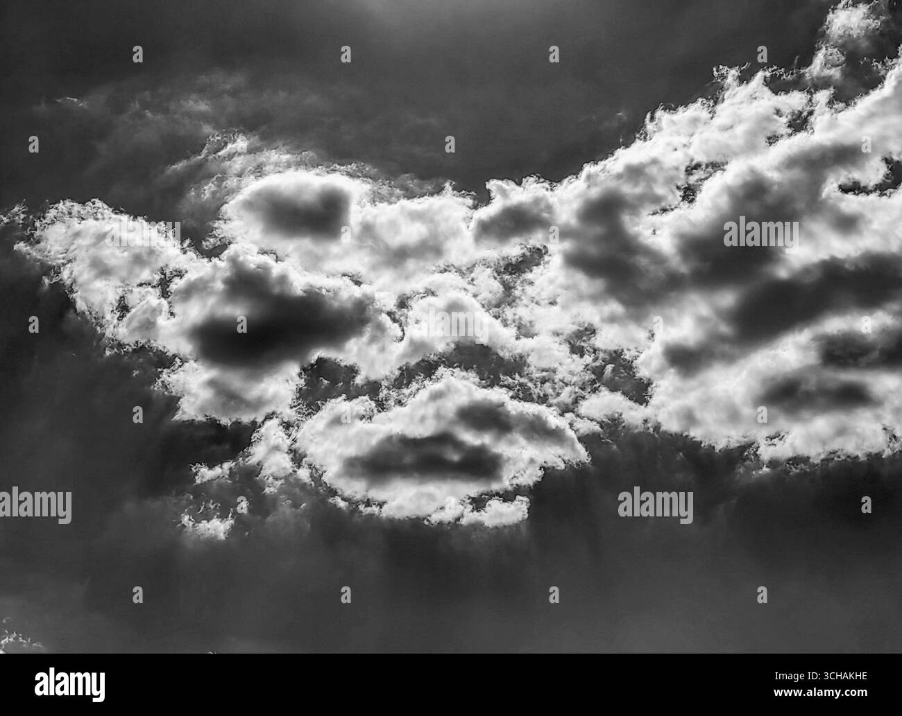 Clouds at horizon Black and White Stock Photos & Images - Alamy