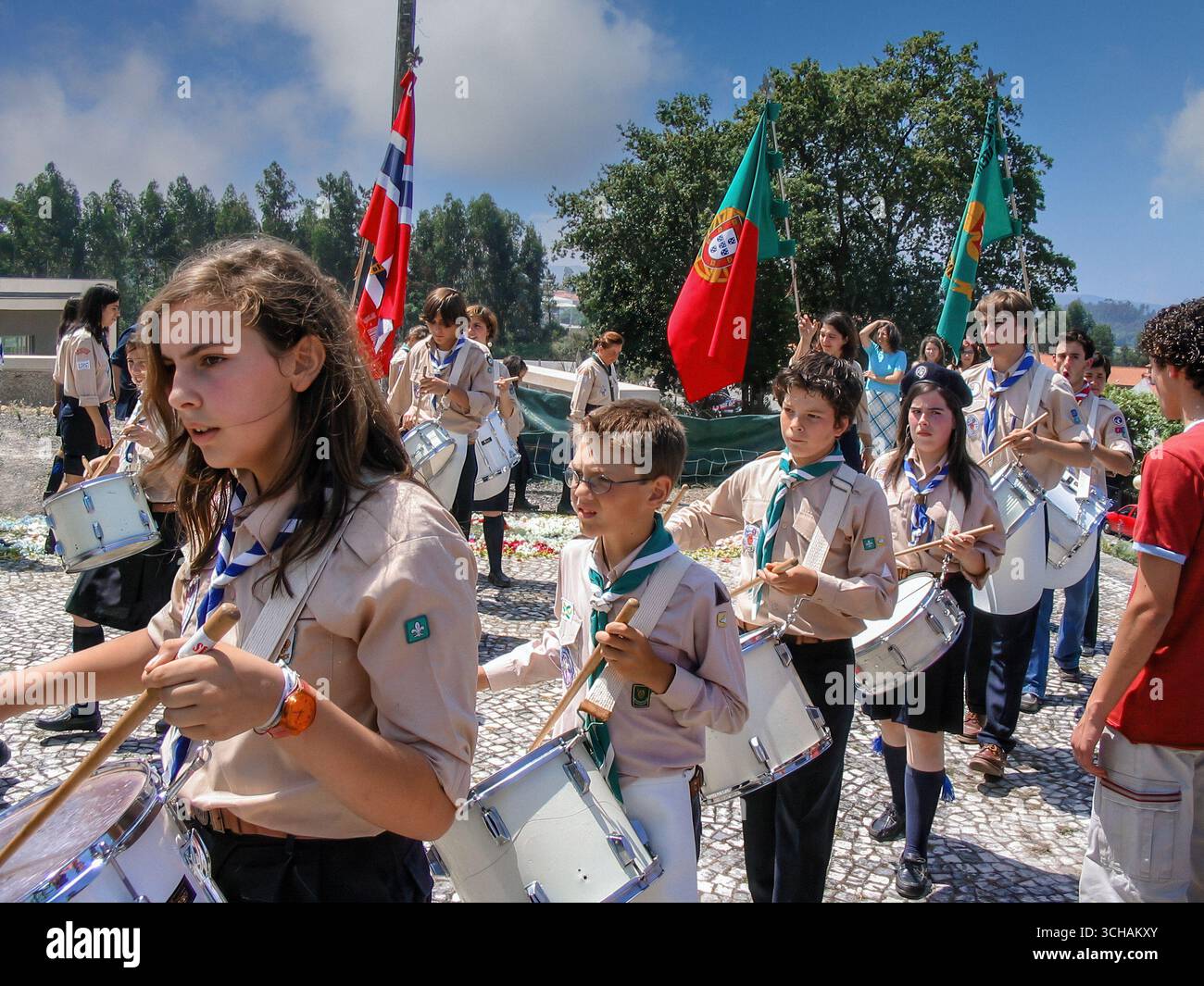 Catholic girls marching band hi-res stock photography and images - Alamy