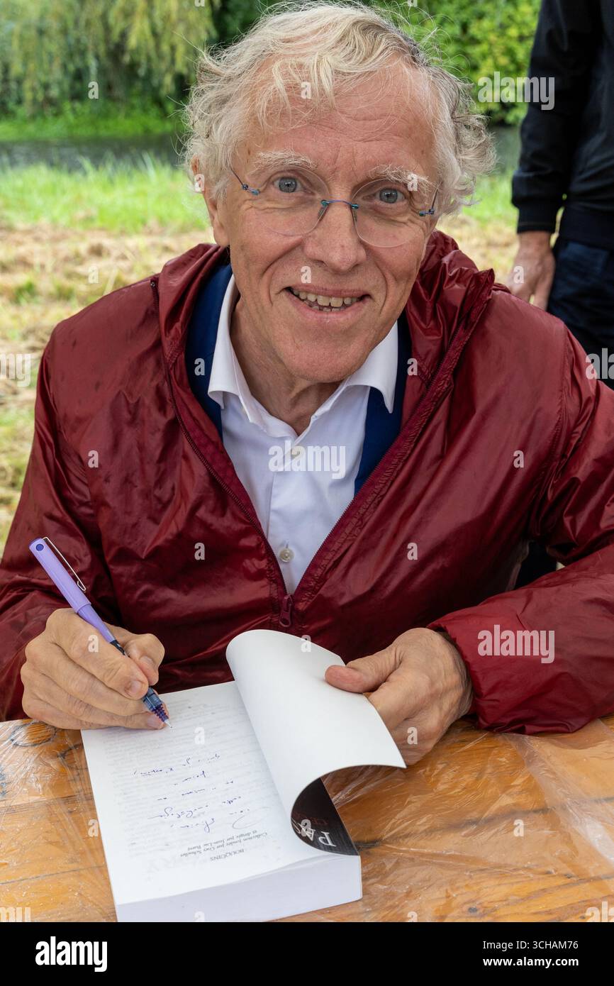 Pascal Ory participating in the annual book signing event at the Foret ...