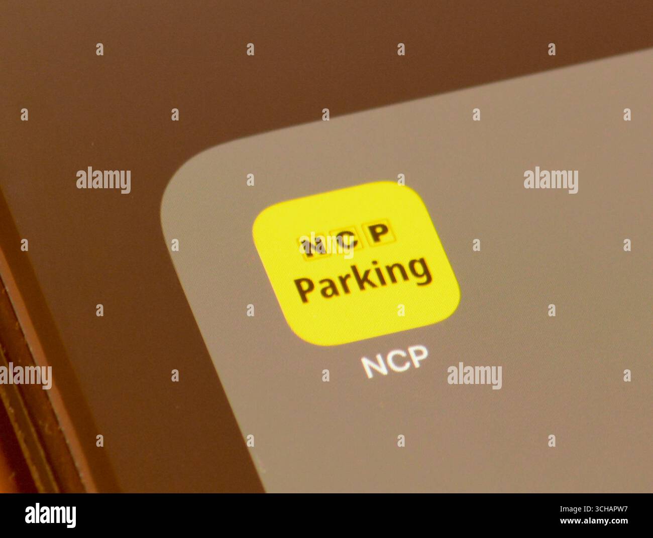 Ncp car parking ticket app on a smartphone screen hi-res stock ...