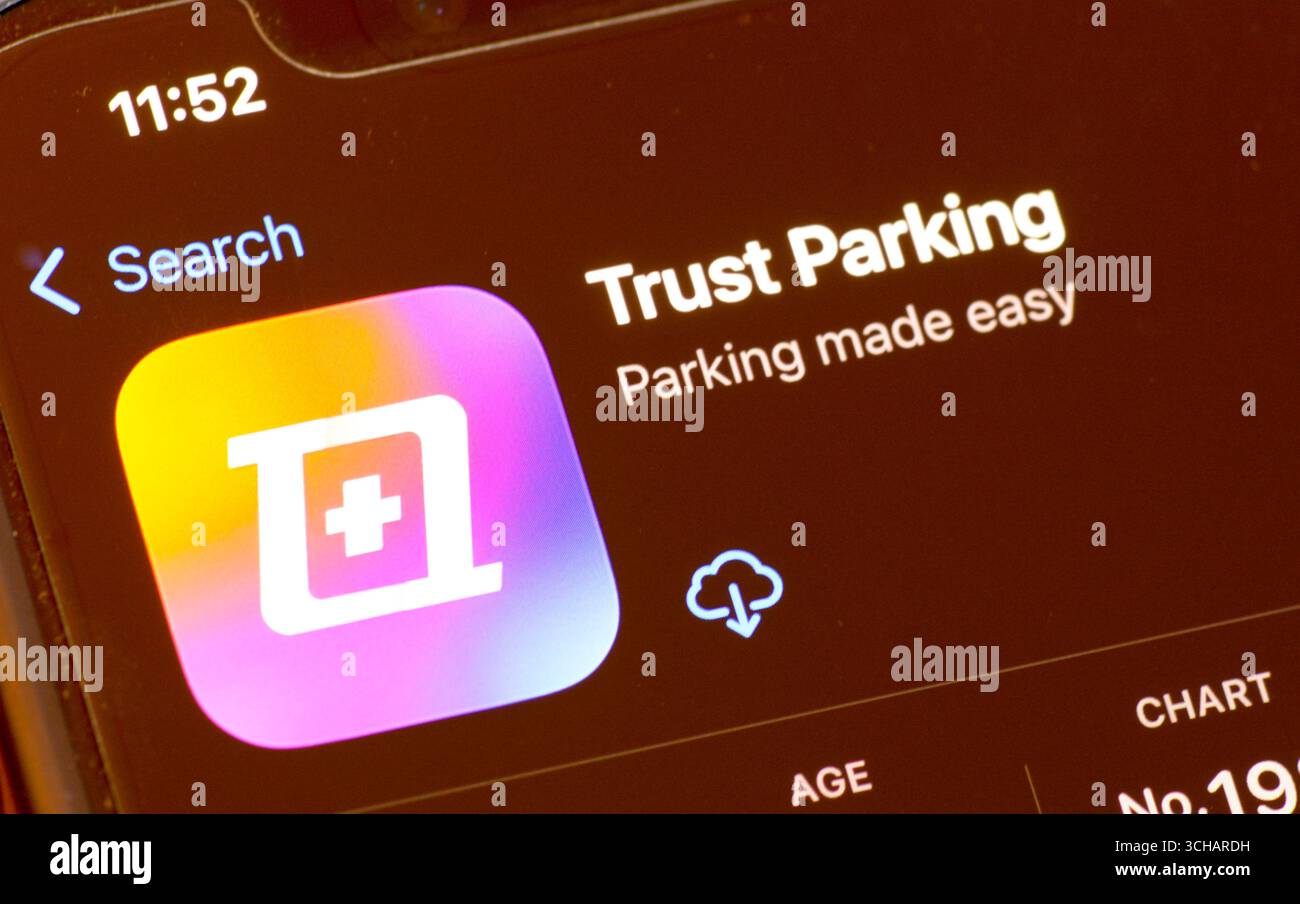 Trust car park app hi-res stock photography and images - Alamy