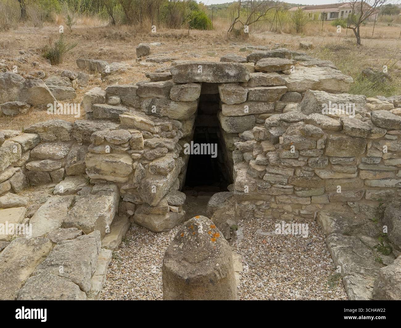 Ancient Nuragic sacred well of San Salvatore archaeological site in ...