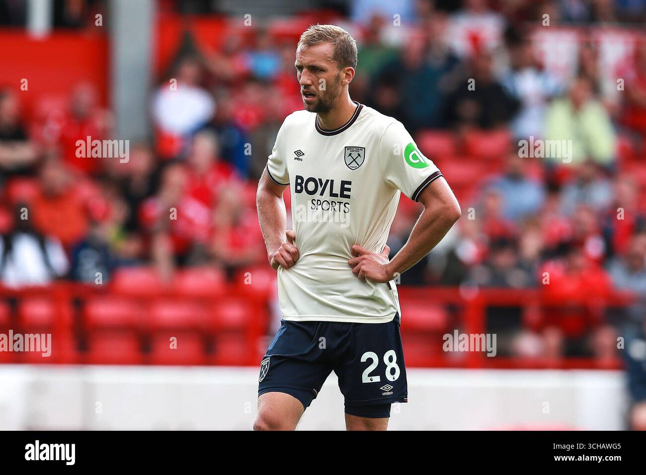 Tomas Soucek of West Ham United during the Nottingham Forest FC v West ...