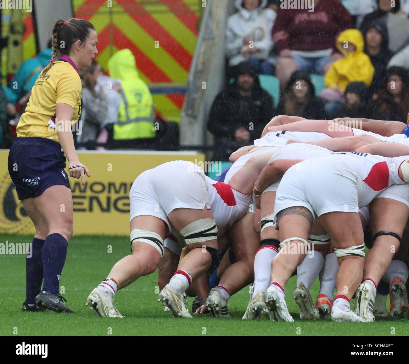 Referee Maggie cogger-Orr during Women’s Rugby World Cup 2025 Pool A ...