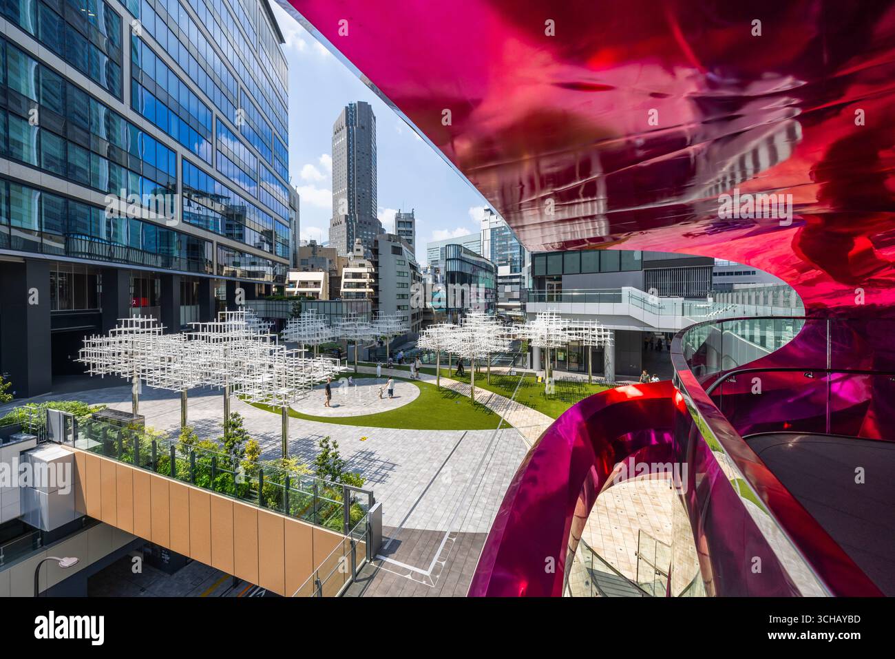 Shibuya Sakura Stage exterior public space a district with diverse ...