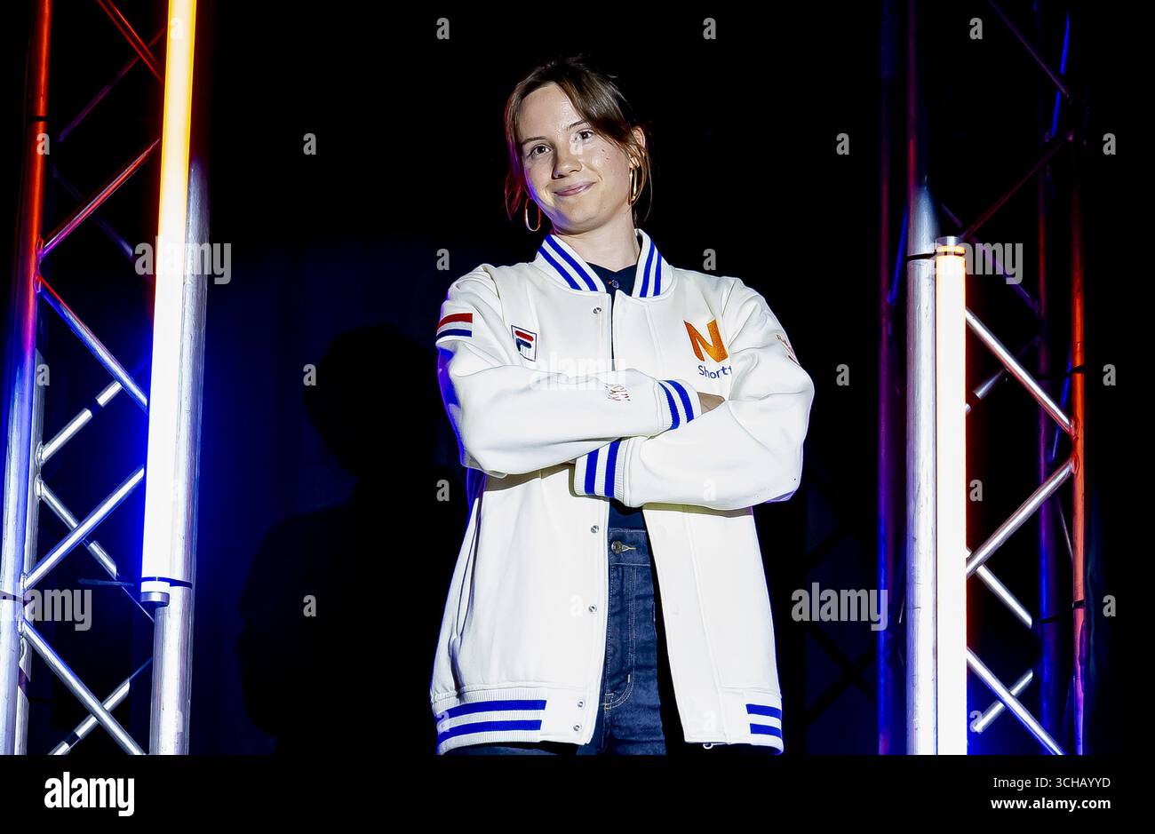 IJMUIDEN - Selma Poutsma during the team presentation of TeamNL/NTS ...
