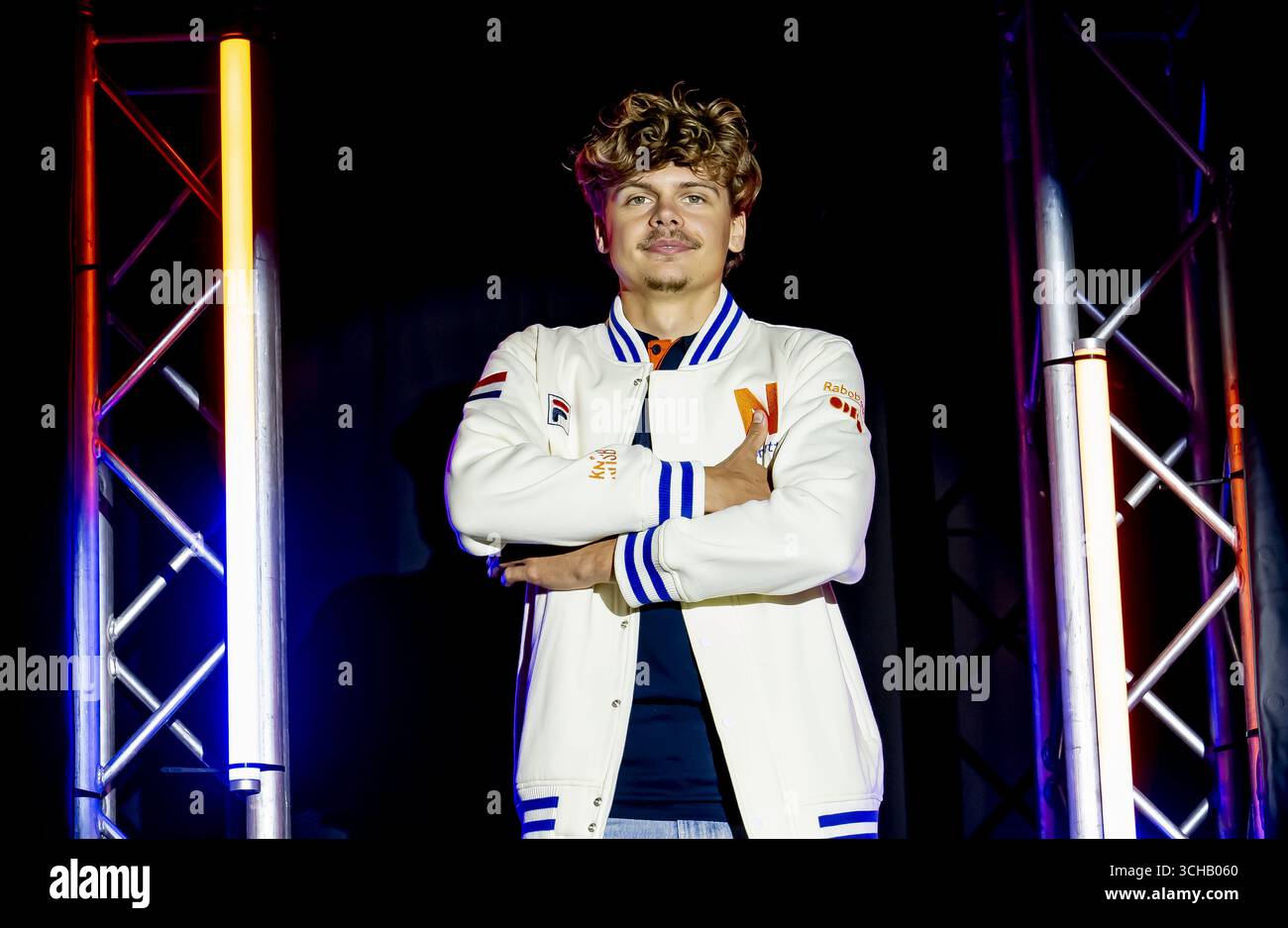 IJMUIDEN - Melle van 't Wout during the team presentation of TeamNL/NTS ...