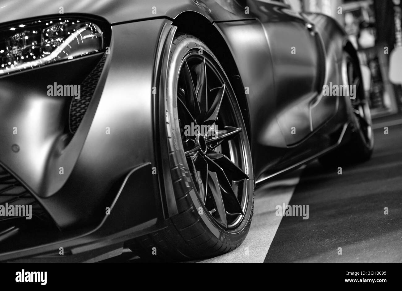 Front view white luxury Black and White Stock Photos & Images - Alamy
