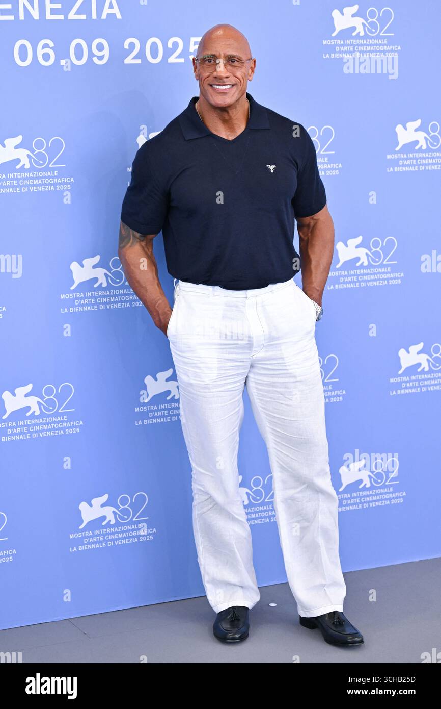 Dwayne Johnson attending The Smashing Machine Photocall as part of the ...