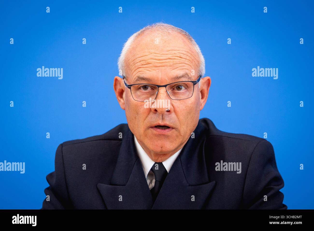 Admiral Jan Christian Kaack, Inspector General of the Navy, pictured ...