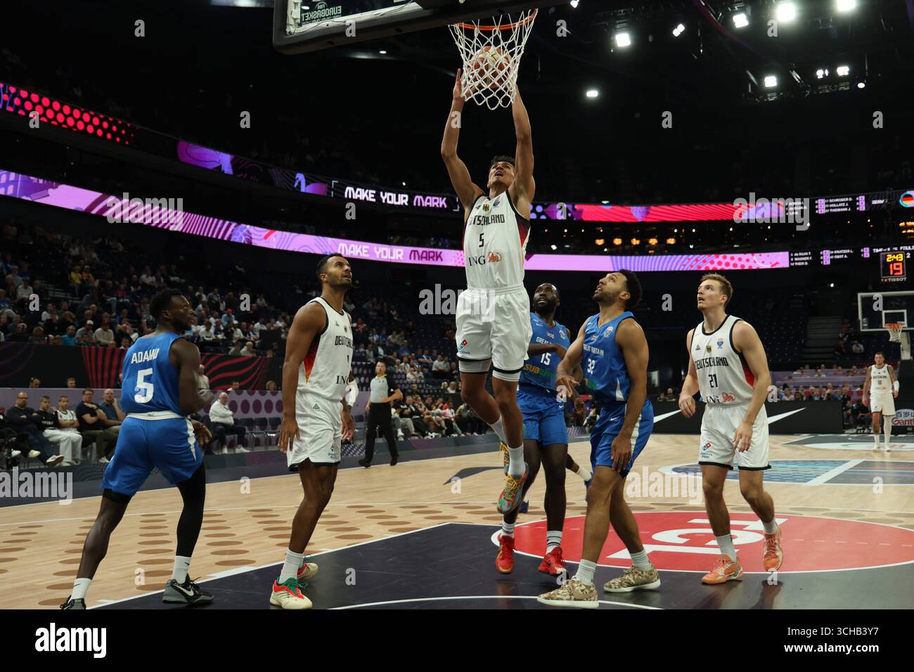 01 September 2025, Finland, Tampere: Basketball: European Championship ...