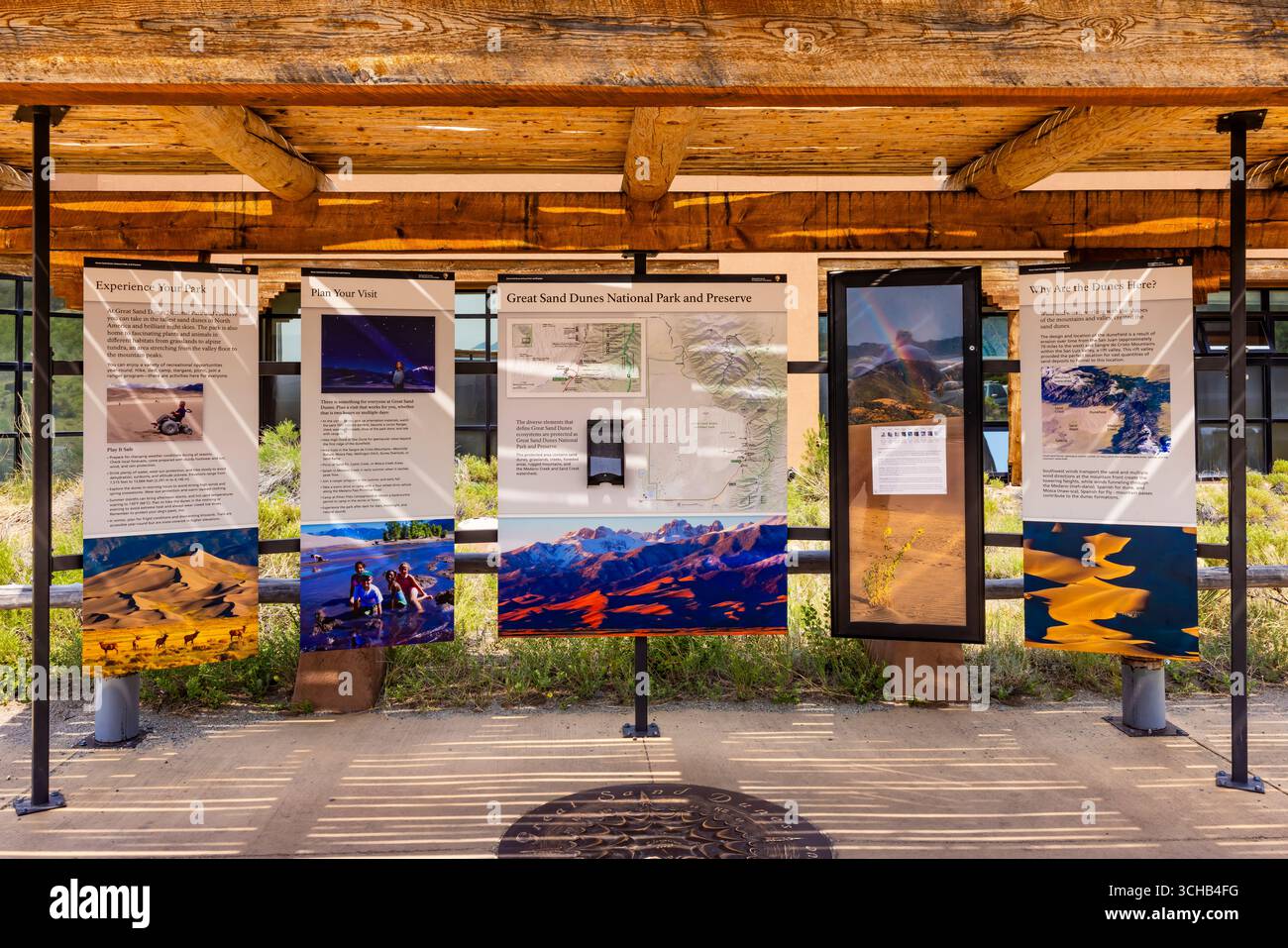 Information sign about Great Sand Dunes National Park and Preserve ...