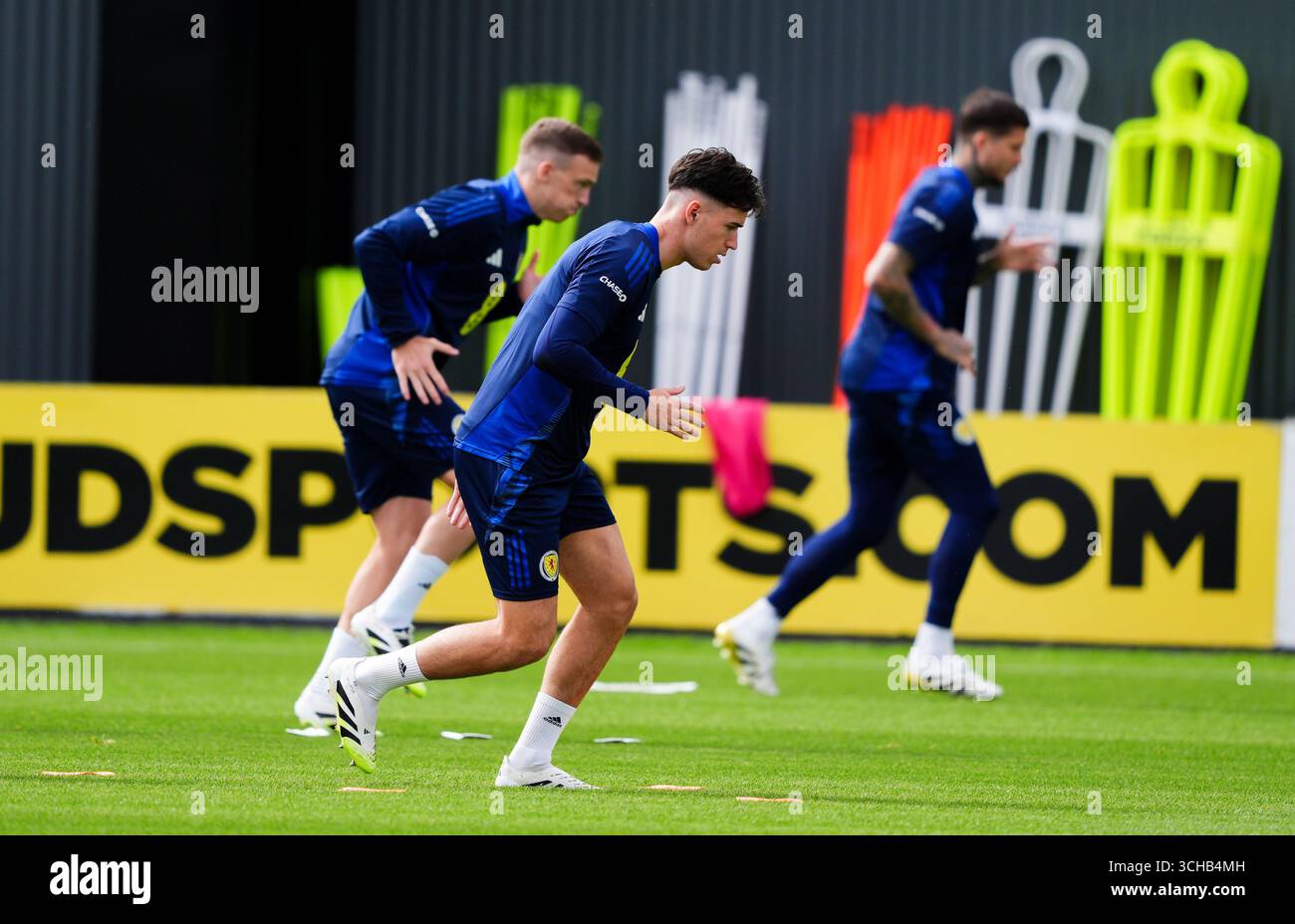 Scotland's Max Johnston during a training session at Lesser Hampden ...