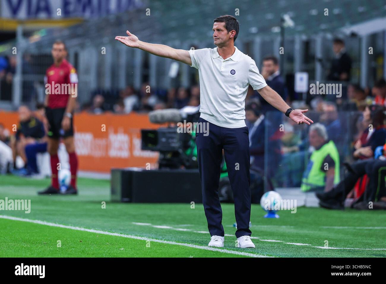 Cristian Chivu Head Coach of FC Internazionale gestures during Serie A ...