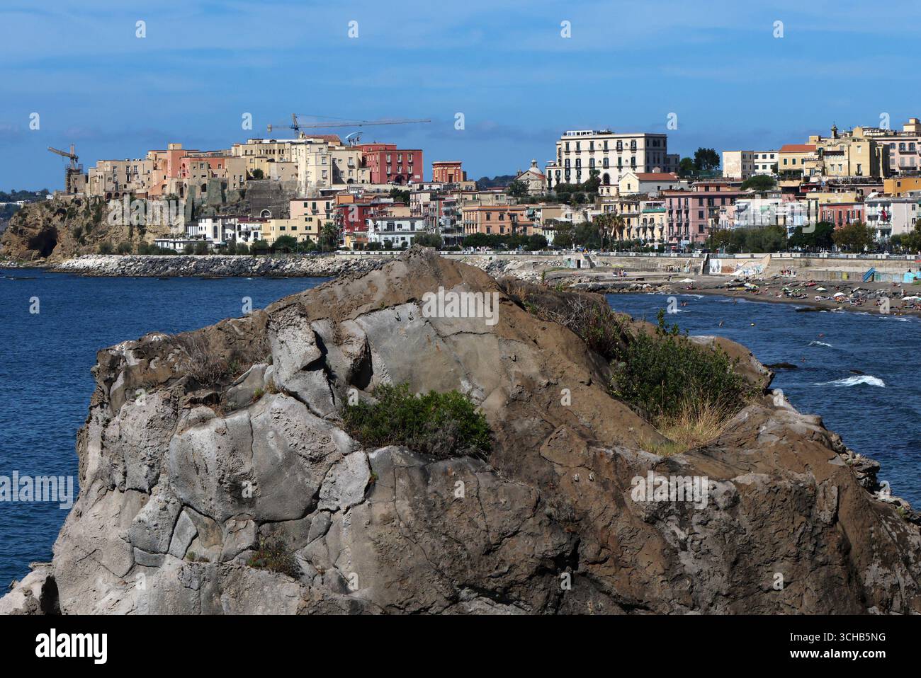 Naples earthquake in the Phlegraean Fields with its epicenter at ...