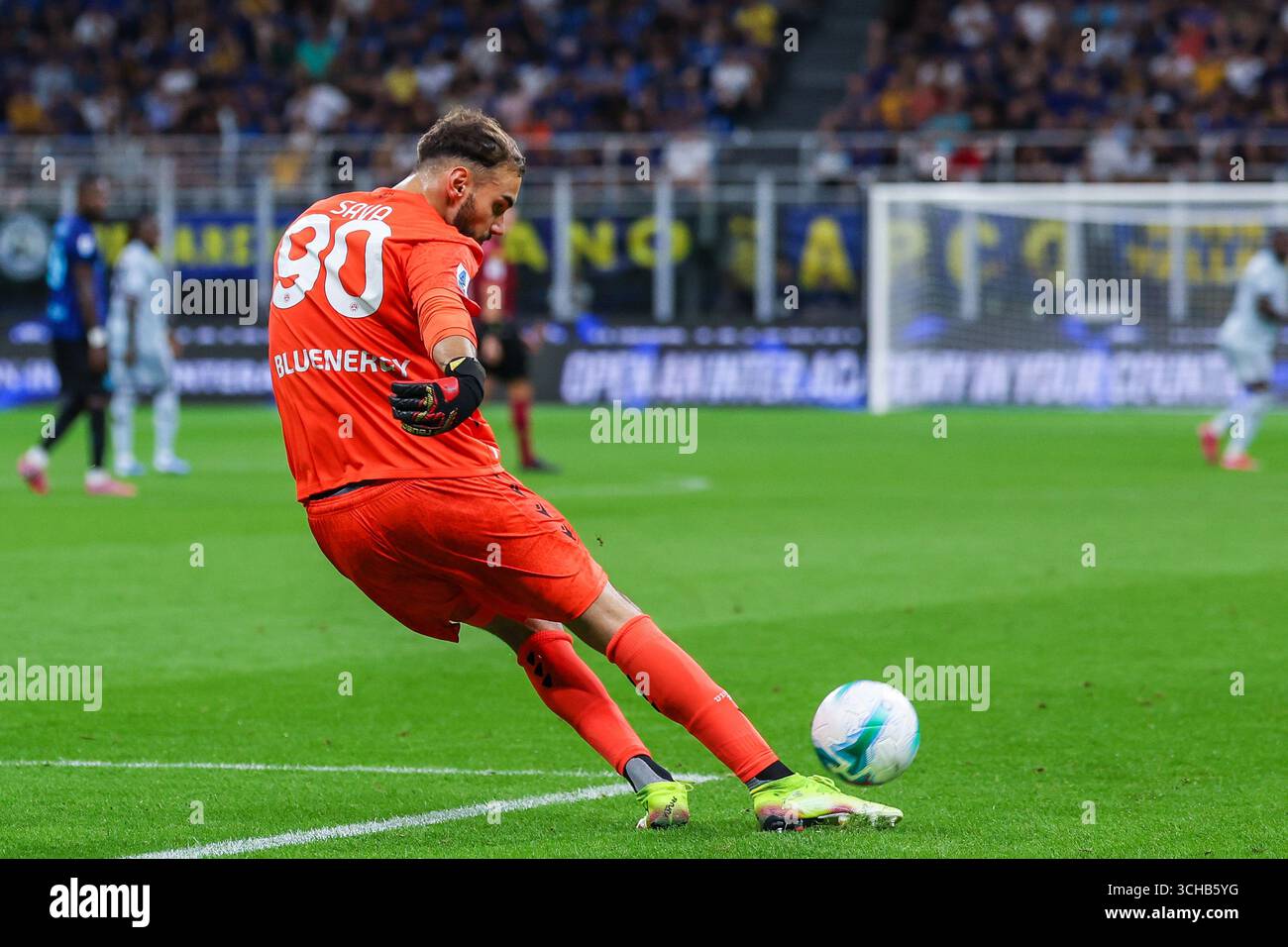 Razvan Sergiu Sava of Udinese Calcio seen in action during Serie A 2025/26 football match ...