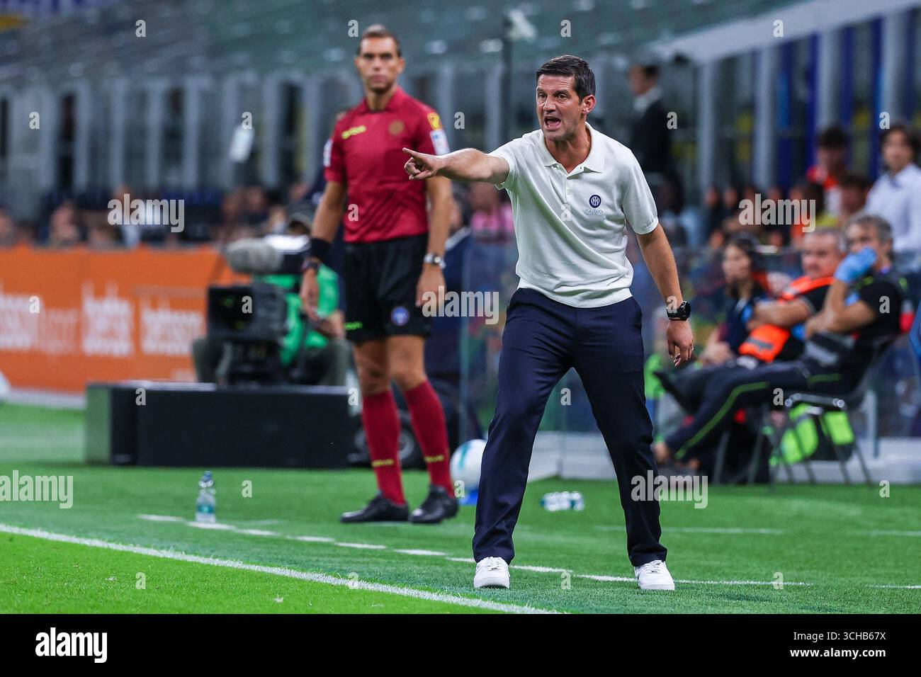 Cristian Chivu Head Coach of FC Internazionale gestures during Serie A ...