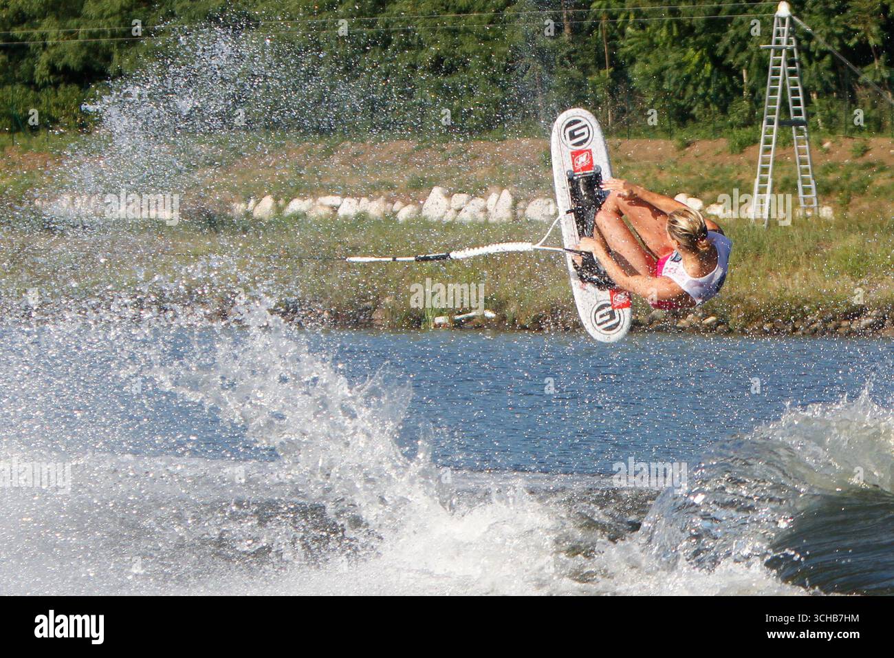 Recetto, Italy. 31st August 2025. Neilly Ross (1st place) of Canada ...