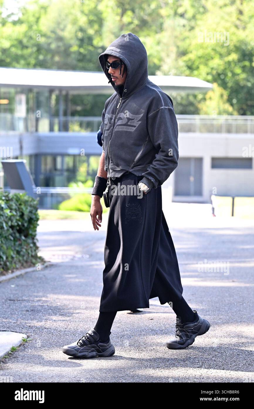 05 Jules KOUNDE (fra) during arrival and training session of french football federation at INF ...