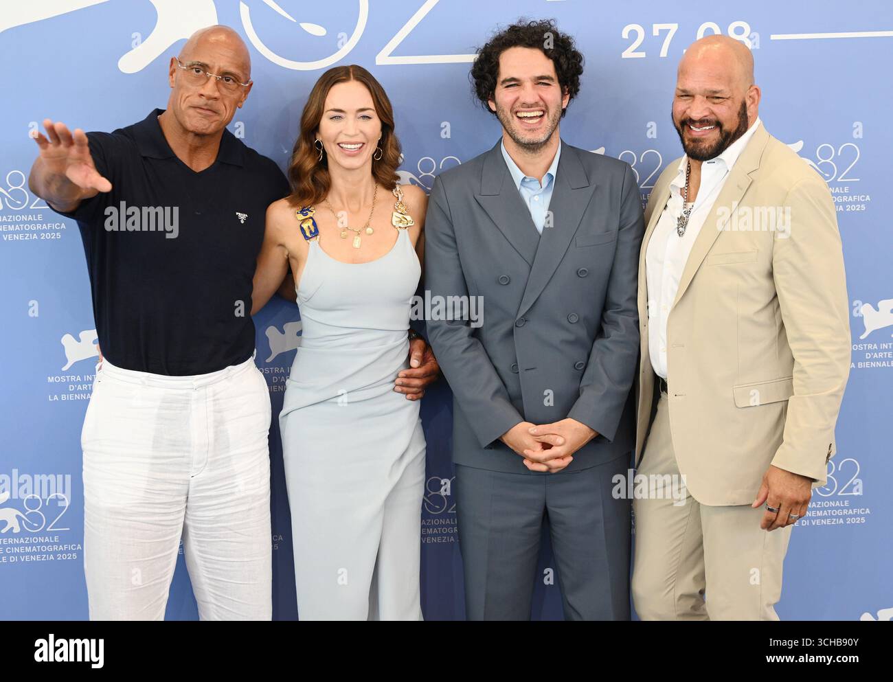 American director Benny Safdie, actor Dwayne Johnson, former wrestler ...