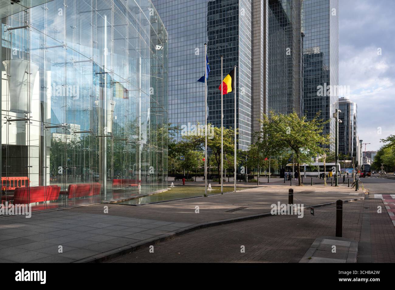 The North Galaxy and Proximus tower in Brussels North Capital Region ...