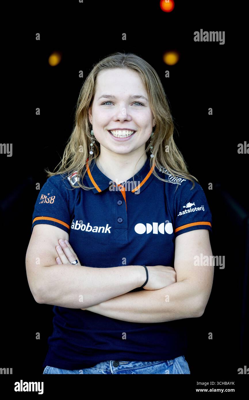 IJMUIDEN - Diede van Oorschot after the team presentation of TeamNL/NTS ...