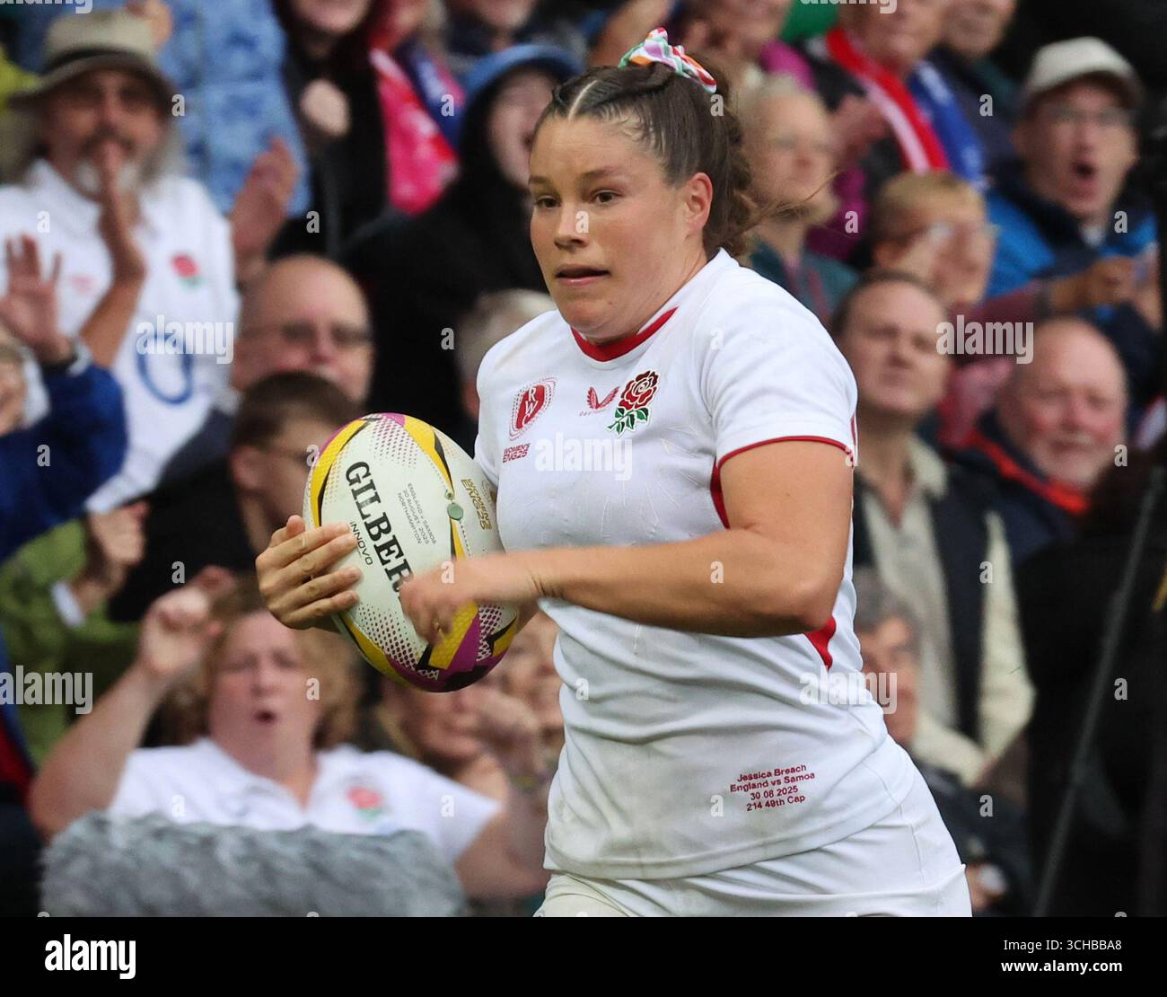 England's(Red Roses)Jess Breach(Saracens) in action during Women’s ...