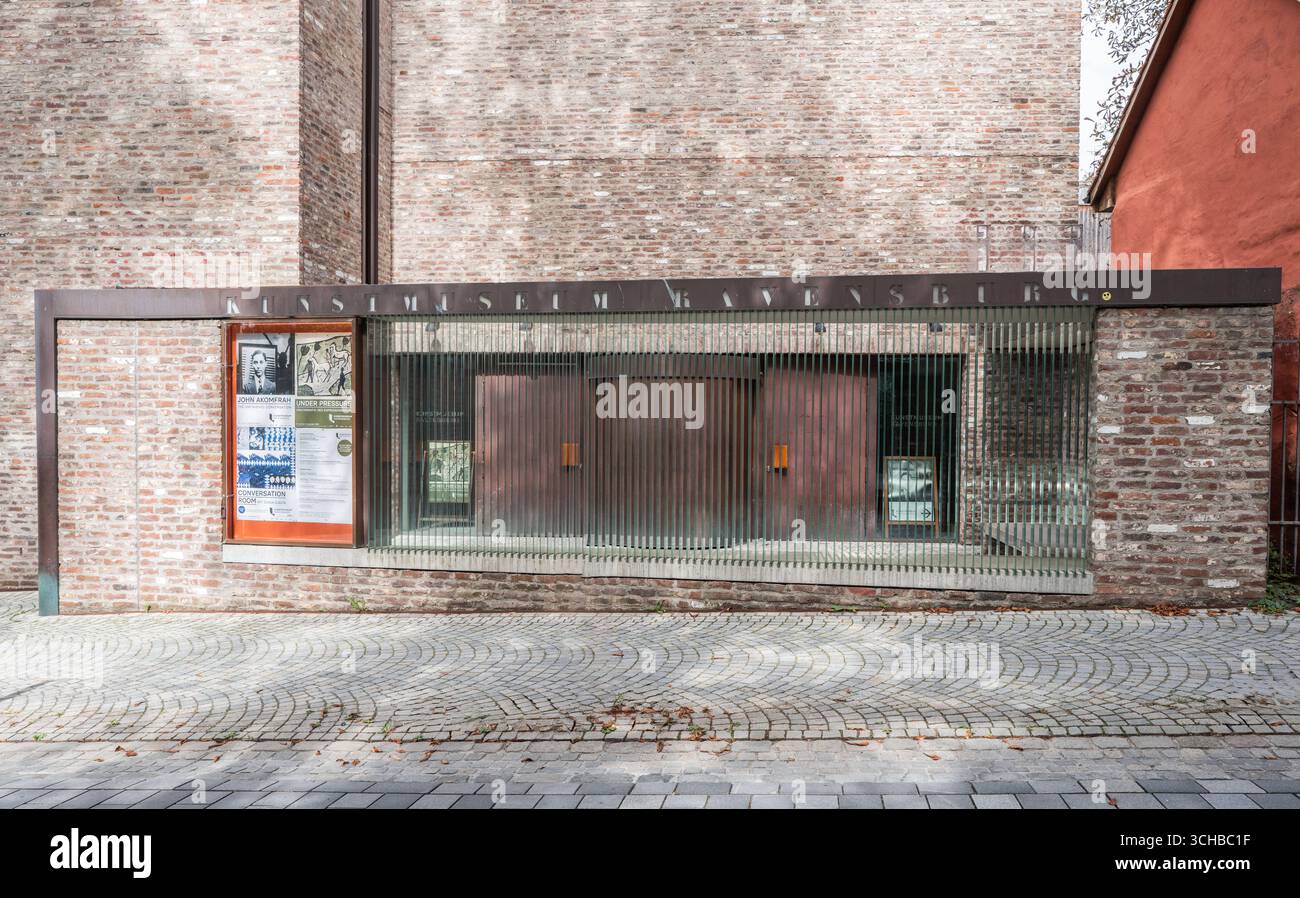 Ravensburg Kunstmuseum Ravensburg Editorial use only. Außenansicht des ...