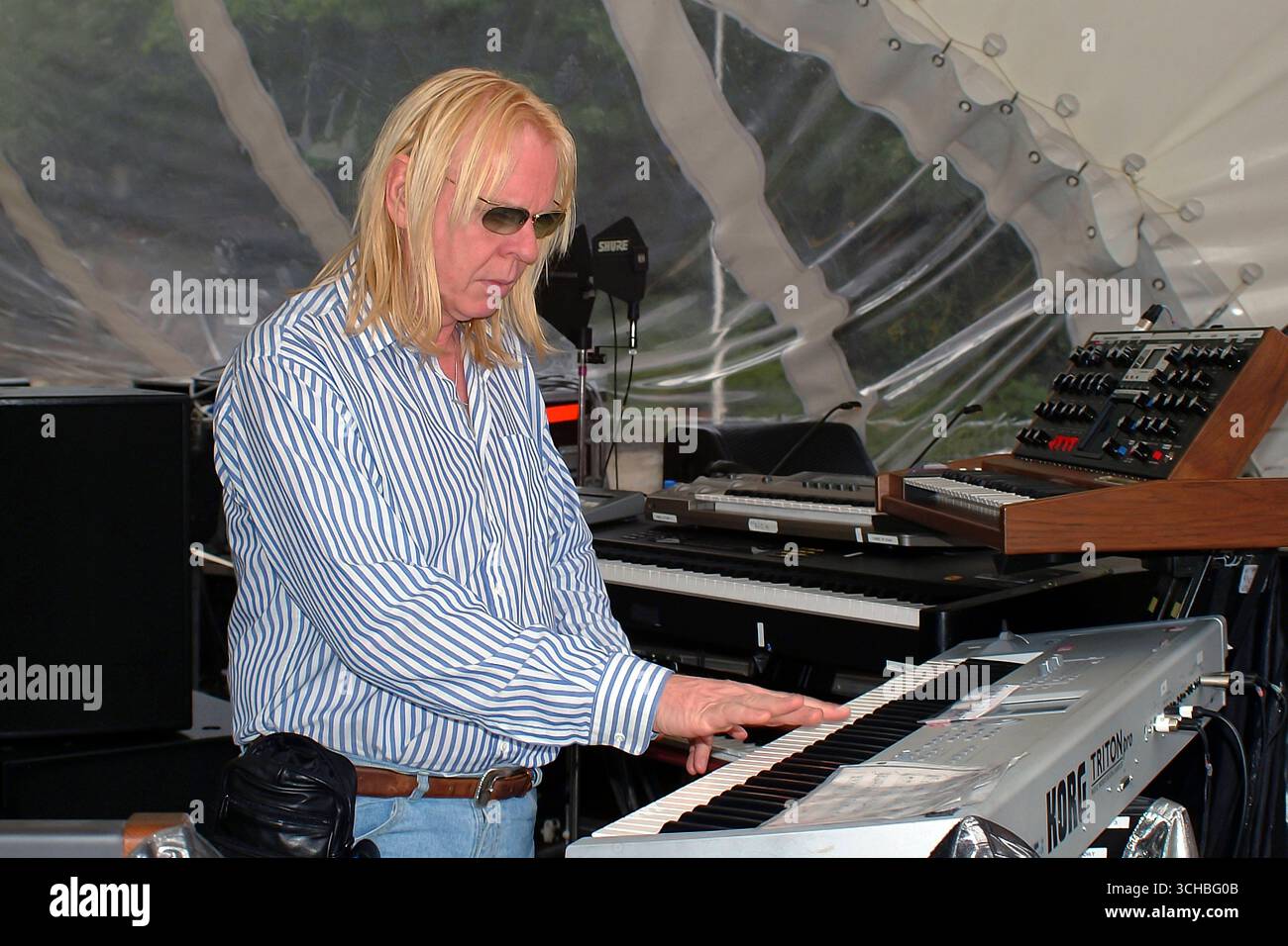 Keyboarder Rick Wakeman - Die britische Progressive-Rock-Band YES auf ...